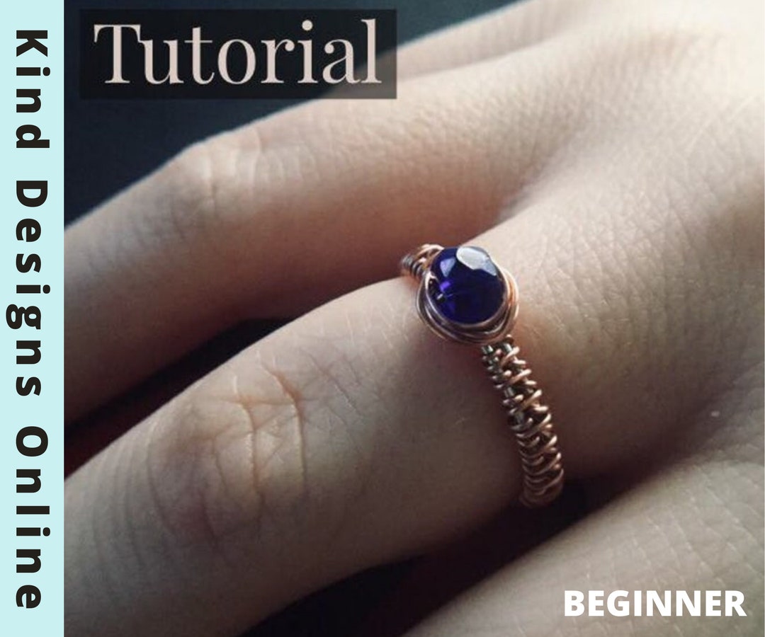 Wire Wrapped Ring TUTORIAL - Stackable Woven Ring - Beginner Level ...