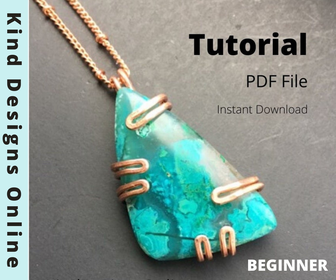 Caged Cabochon Pendant Tutorial - How to Wire Wrap a Weird Shaped ...