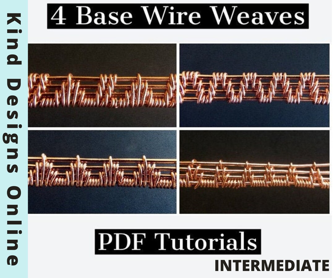 Wire Wrap Tutorial W 4 Base Wires, Wire Wrapping Weave Designs for ...