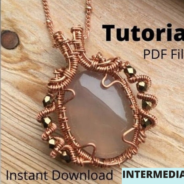 Heady Wire Wrapped Pendant - Etsy