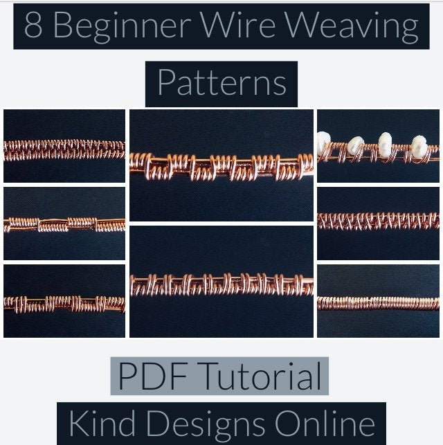 8 Beginner Wire Weaving Tutorial- 2 Base Wires - PDF Download - How to ...