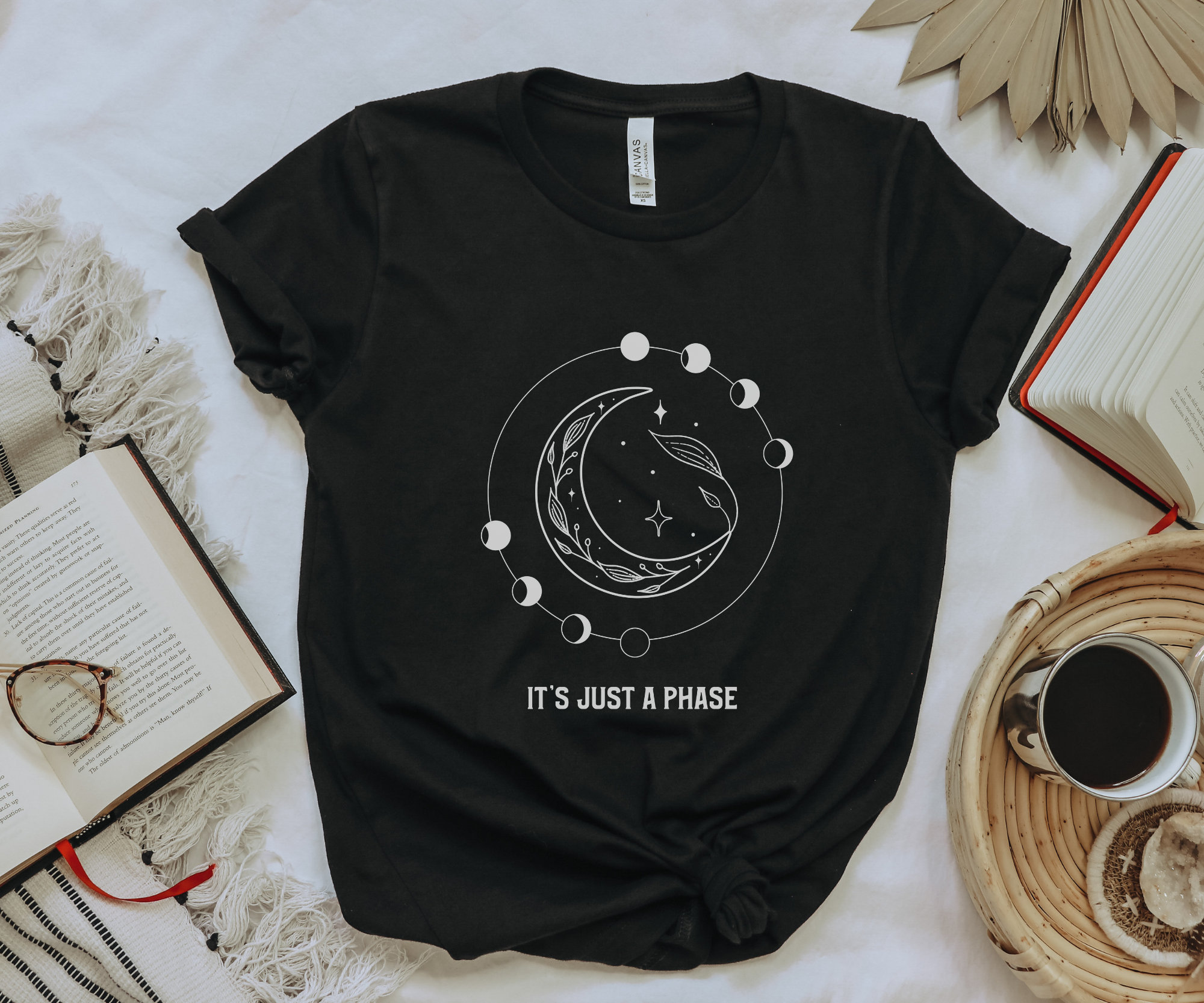 Its Just a Phase Shirt Moon Shirts Boho Moon Shirts for Women - Etsy