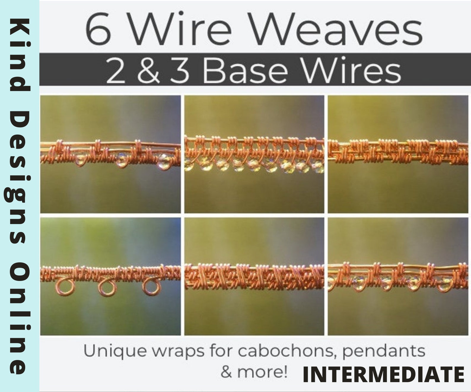 Wire Wrapping Tutorial 6 Unique Wire Weaves 2 and 3 Base Wires ...