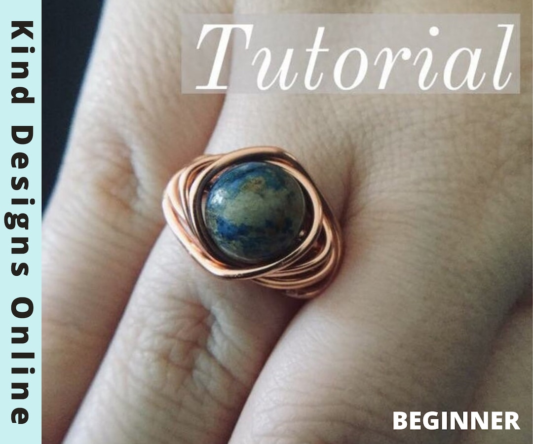 Swirling Ring - Easy Wire Tutorial for Beginner Wrappers - Wire Wrapped ...