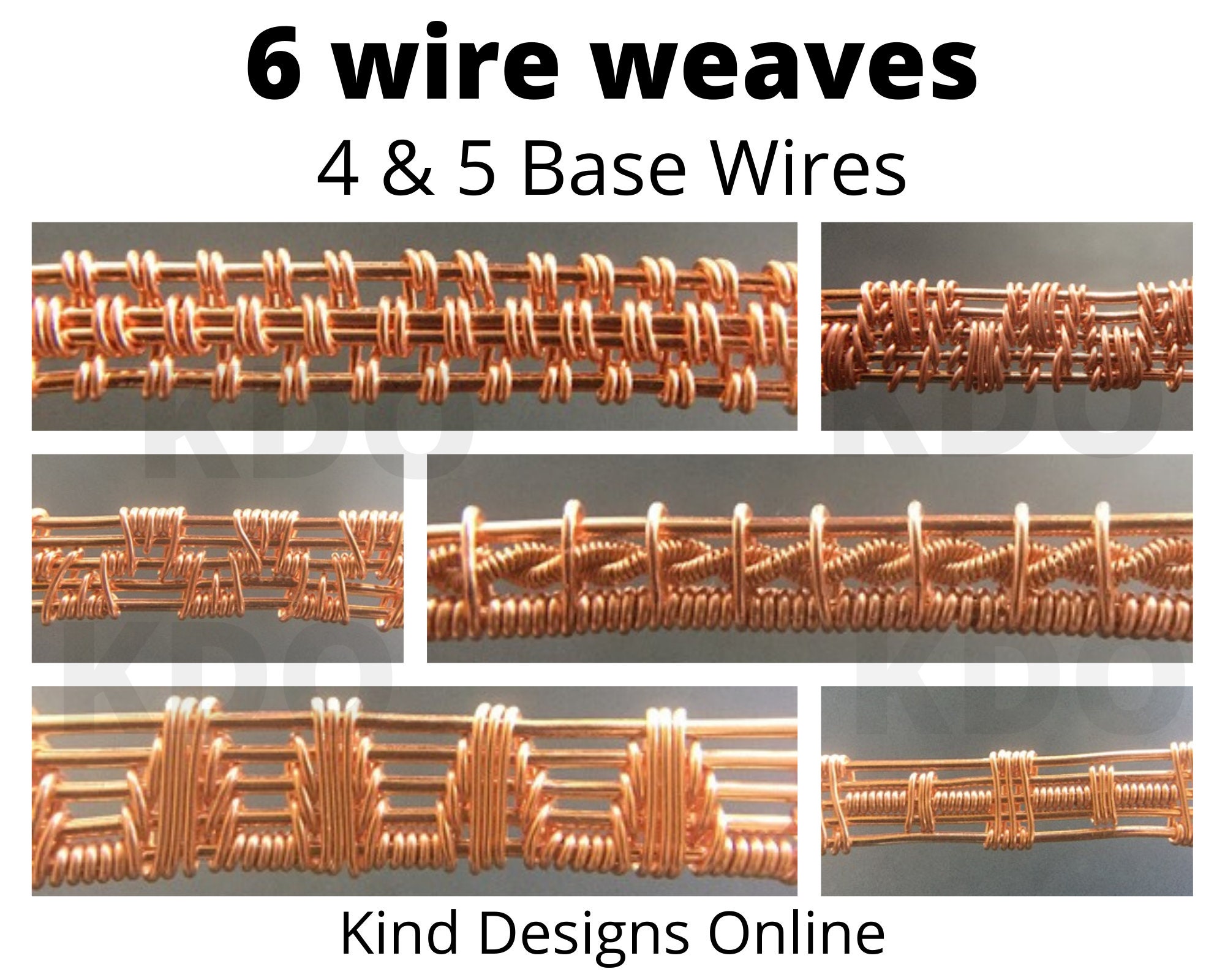 Wire Wrapping Tutorial 4 & 5 Base Wires Weaves Wire Weaving - Etsy