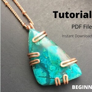 Wire Wrap Cabochons Tutorial Bundle PDF Digital Download Beginner Tutorial Intermediate Tutorial ...