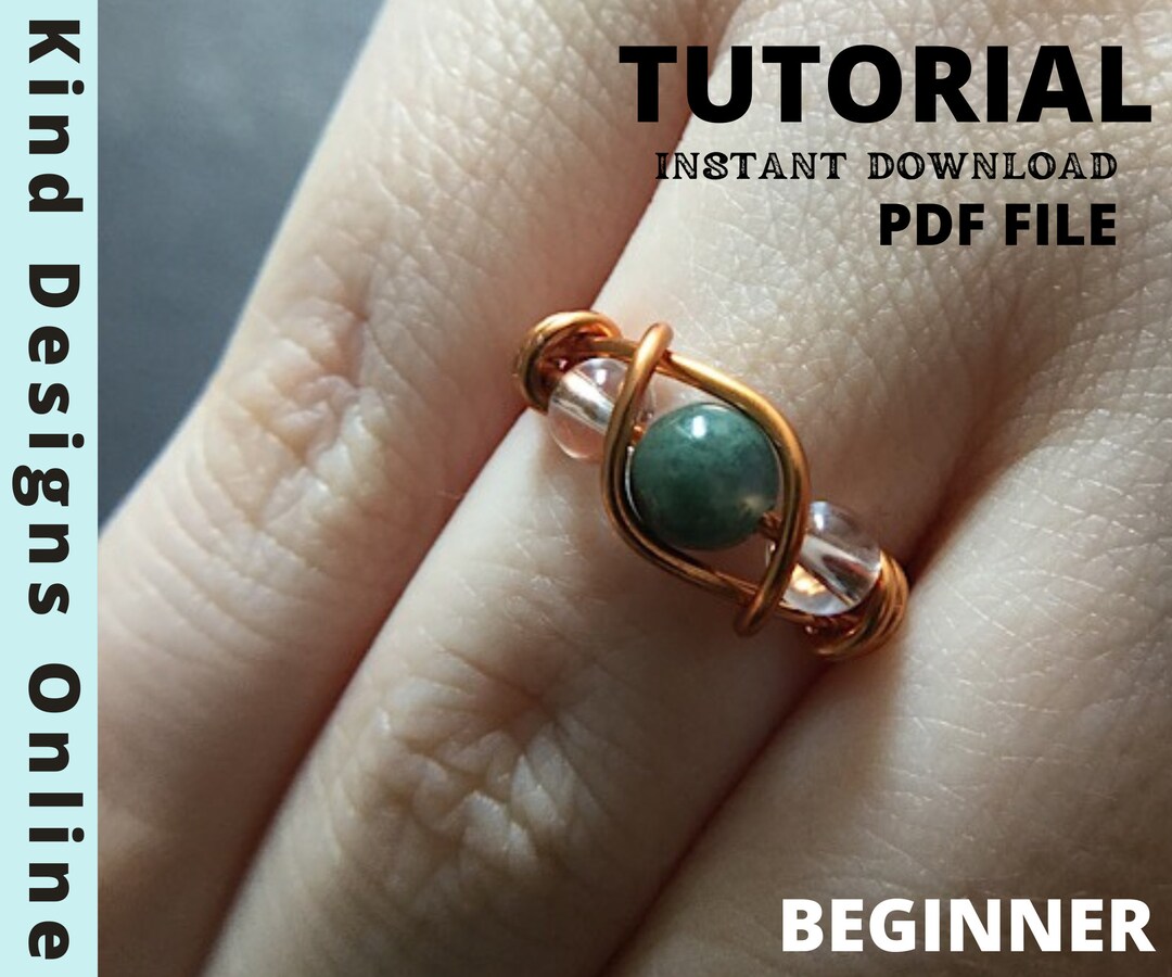 Twist Ring Tutorial, Beginner Ring Wire Wrapping Tutorial, DIY Pattern ...
