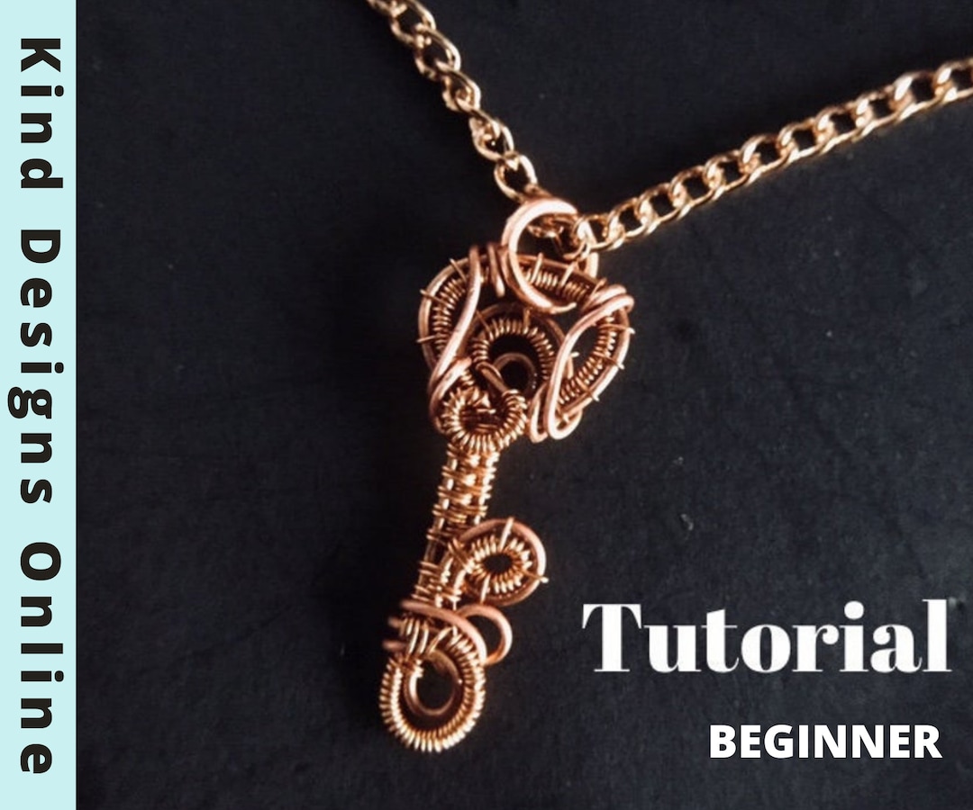 Passkey TUTORIAL - Wire Key Tutorial, Key Pendant Tutorial, Wire Wrap ...