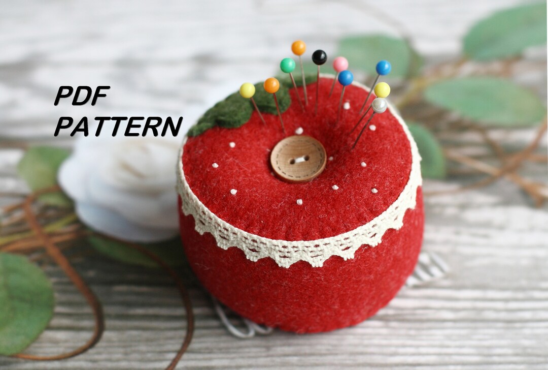 Strawberry Pincushion/ Pincushion /pincushion Pattern/fruit Cushion ...