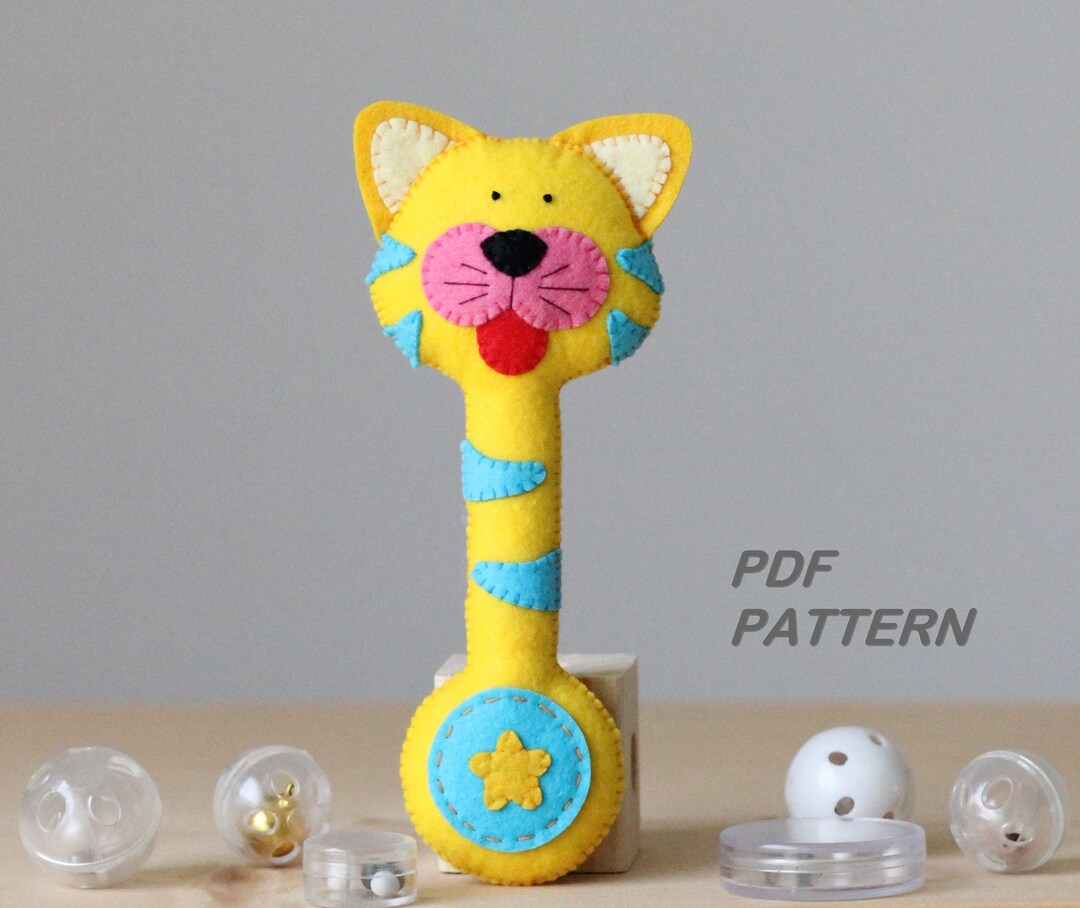 Newborn Rattle/rattle Pattern/tiger Rattle/animal Rattle Pattern/baby ...