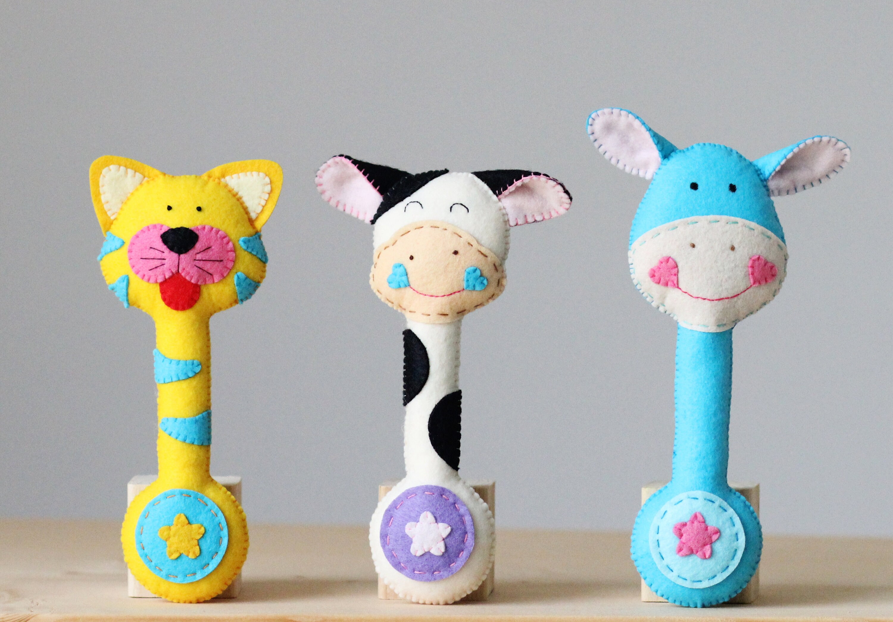 Newborn Rattle/rattle Pattern/tiger Rattle/animal Rattle Pattern/baby ...