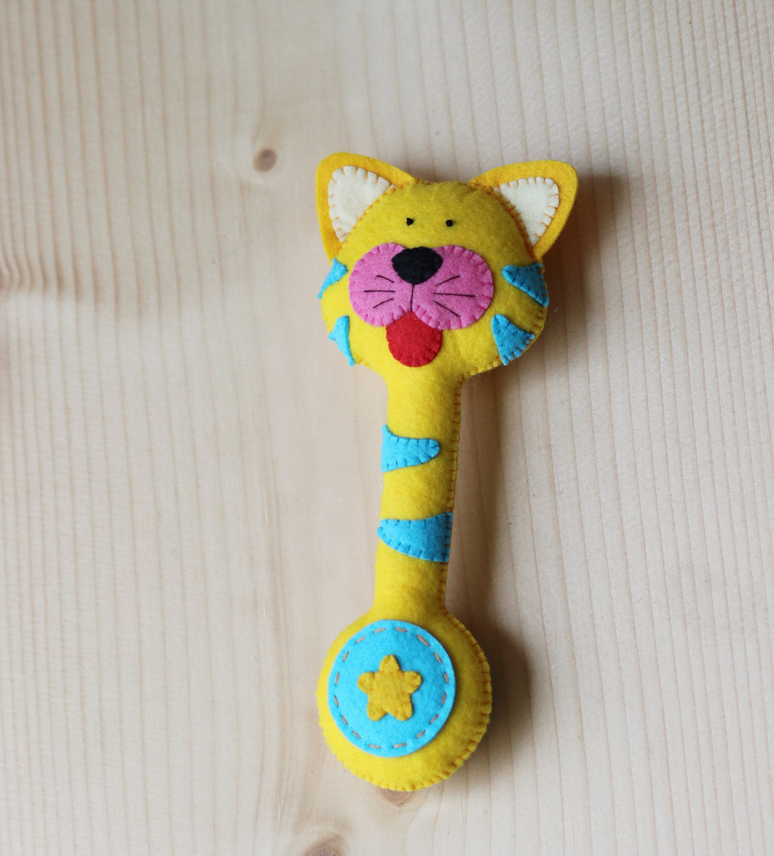 Newborn Rattle/rattle Pattern/tiger Rattle/animal Rattle Pattern/baby ...