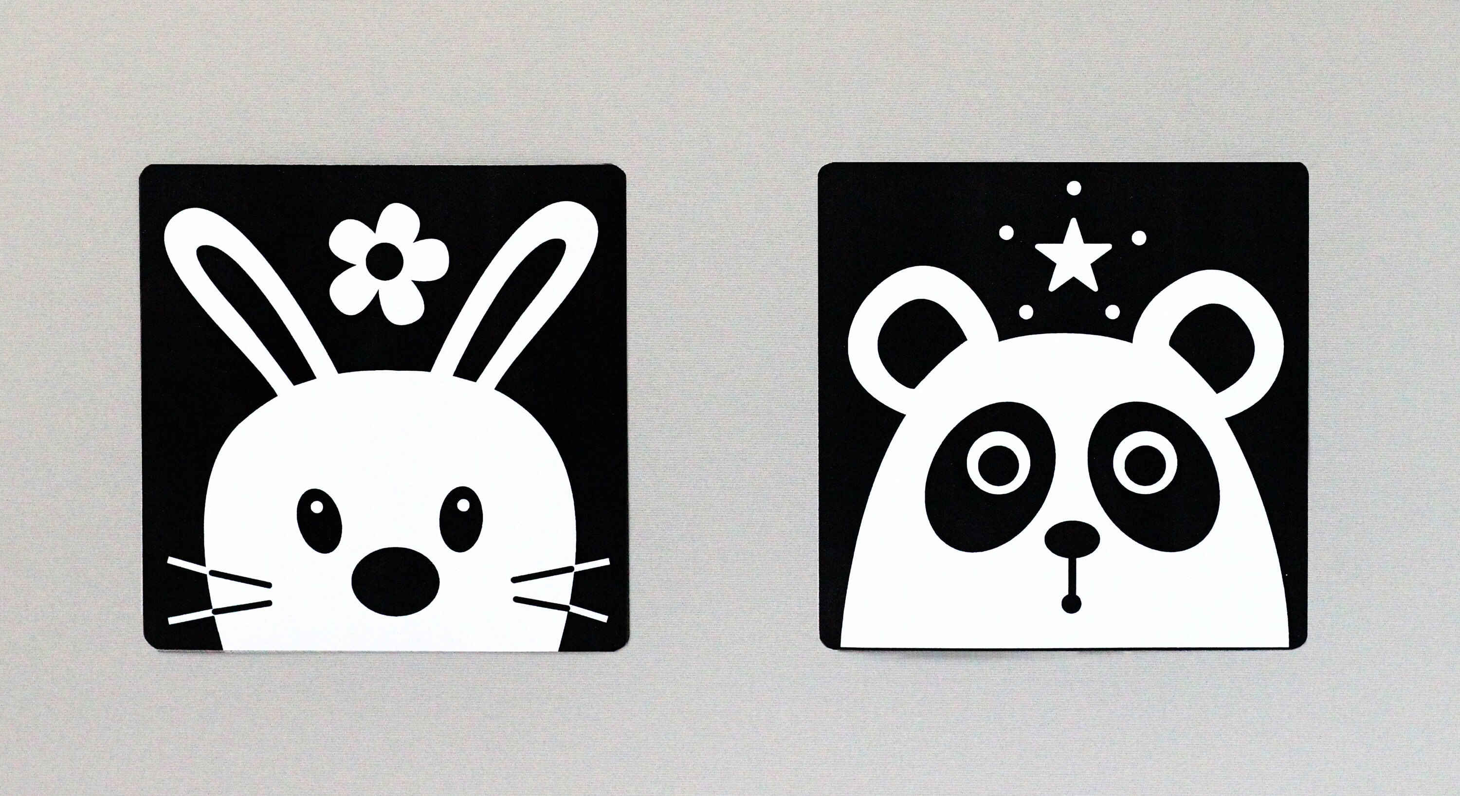 Newborn Baby Black , White and Red Flash Cards/contrast Cards for Baby ...