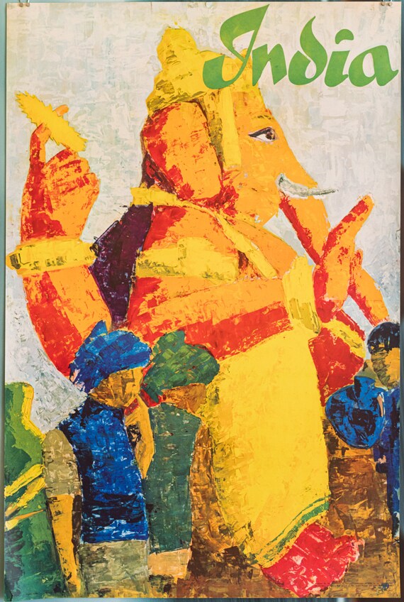 Very Rare: India Original Travel Poster - Etsy