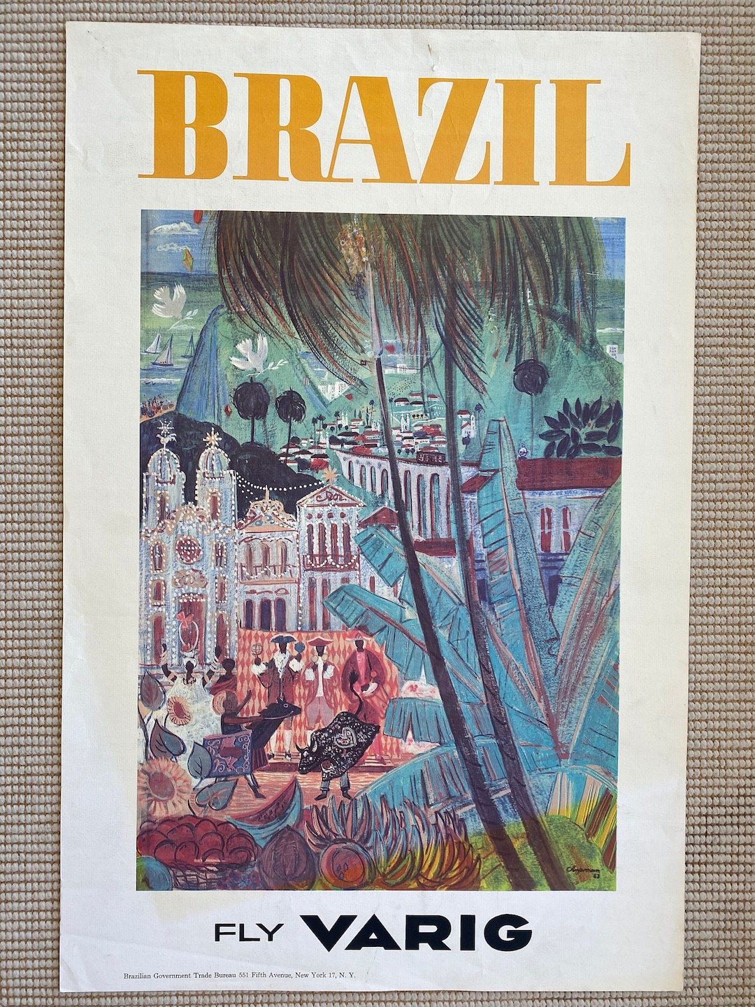 Brazil Poster Original - Etsy