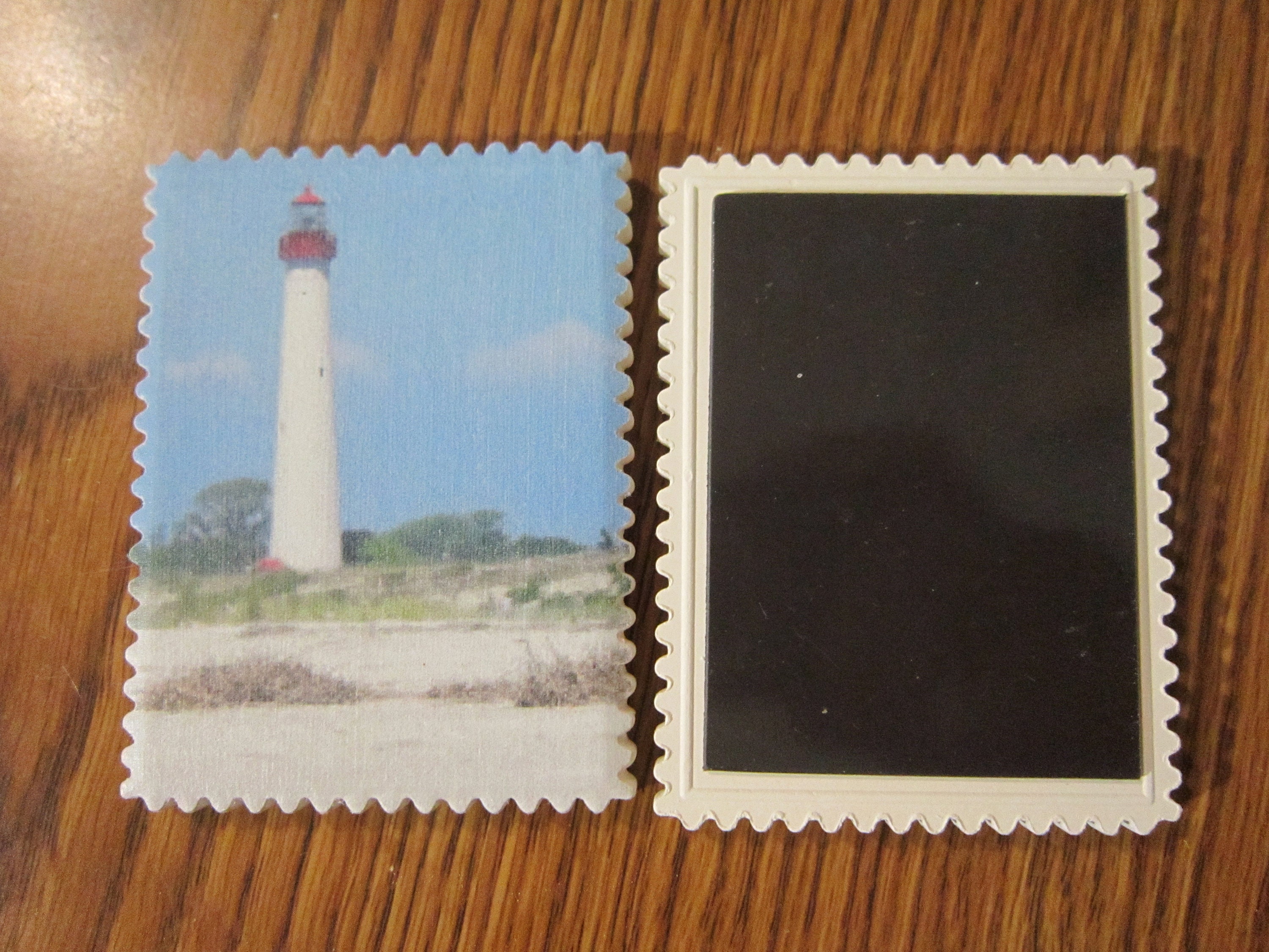 1 'postage Stamp' Ceramic Refrigerator Magnet W/ the Cape May NJ ...