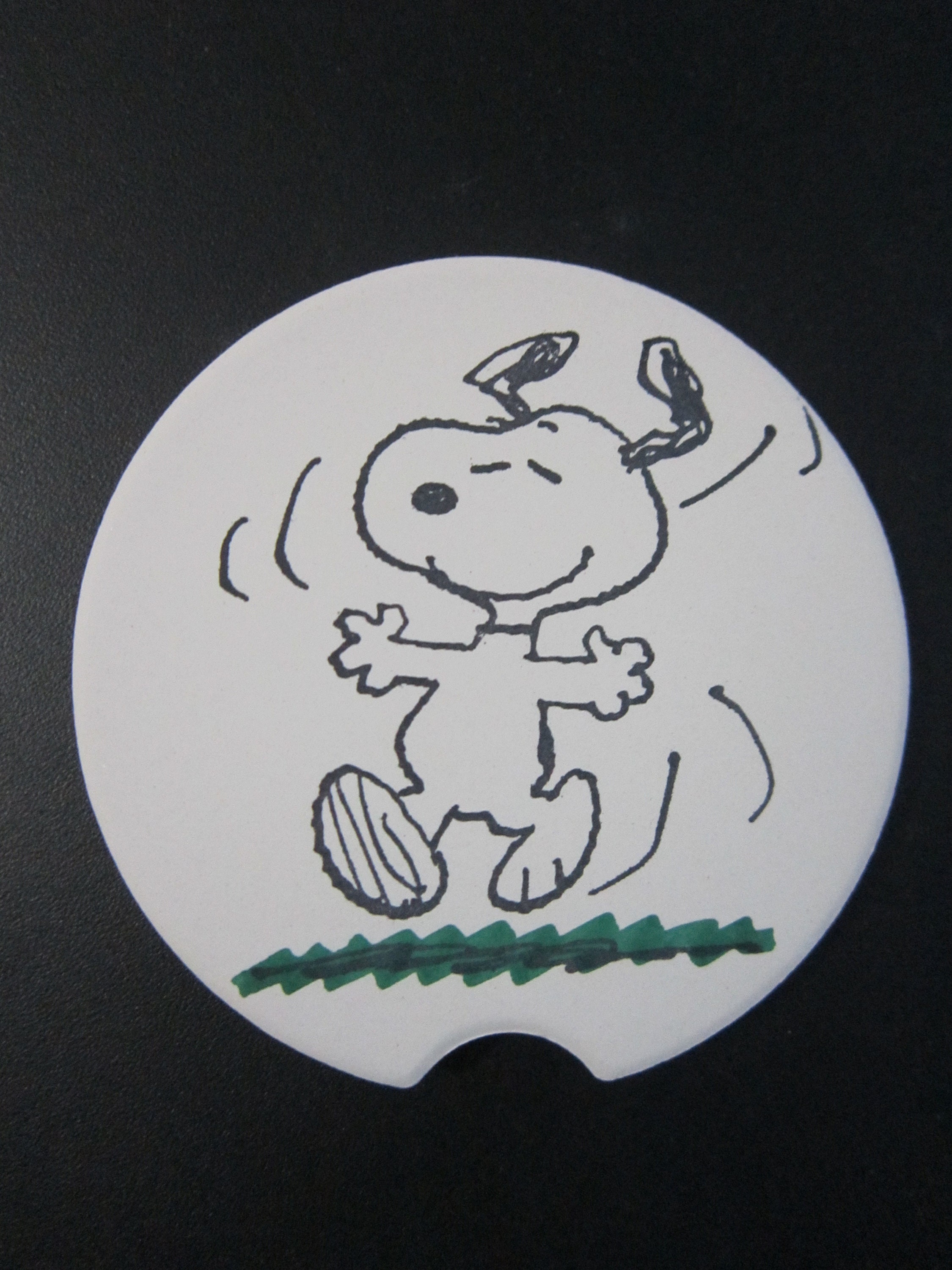Set of 2 Snoopy Happy Dance Car Coasters for Your Cup Holders ...