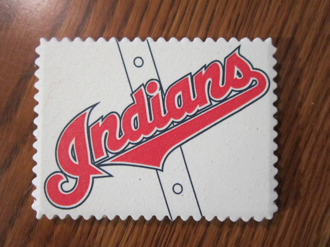 1 'postage Stamp' Ceramic Refrigerator Magnet W/ the Cleveland Indians ...