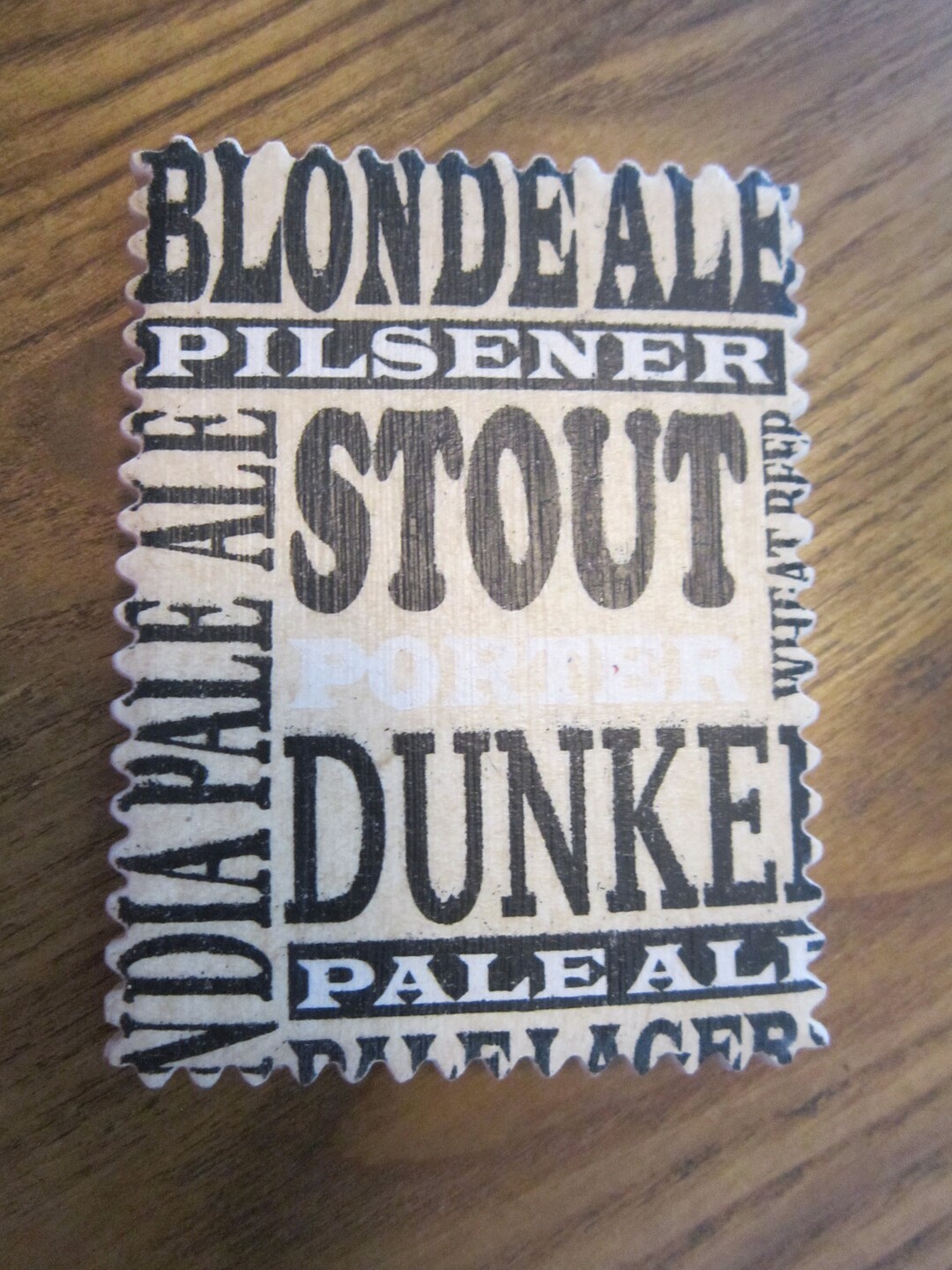 1 'postage Stamp' Ceramic Refrigerator Magnet W/ Names of Different ...