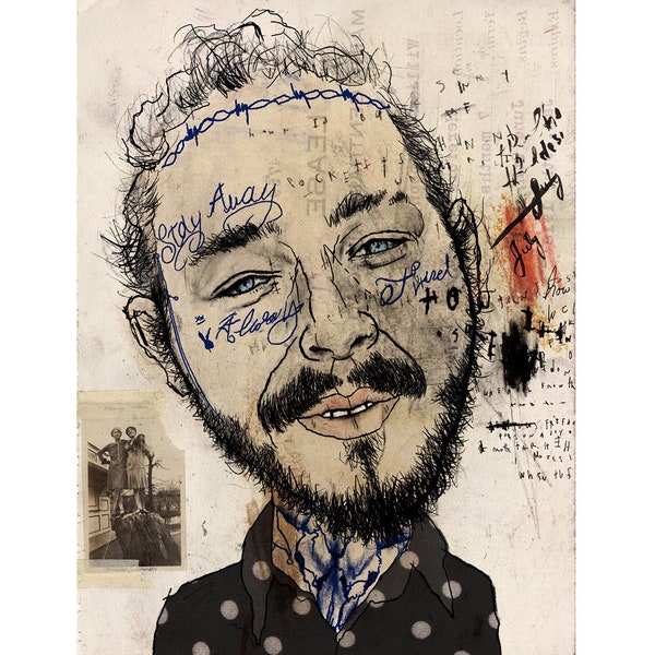 Post Malone Poster - Etsy