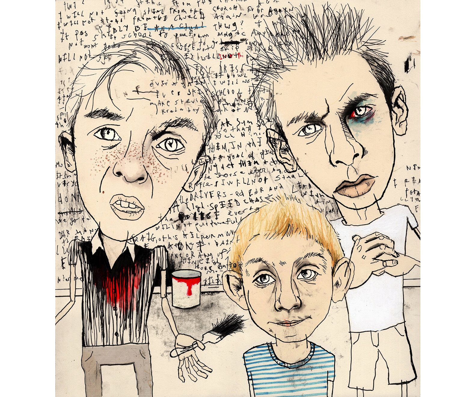 Malcolm in the Middle Fine Art Print of Original Mixed Media - Etsy 日本