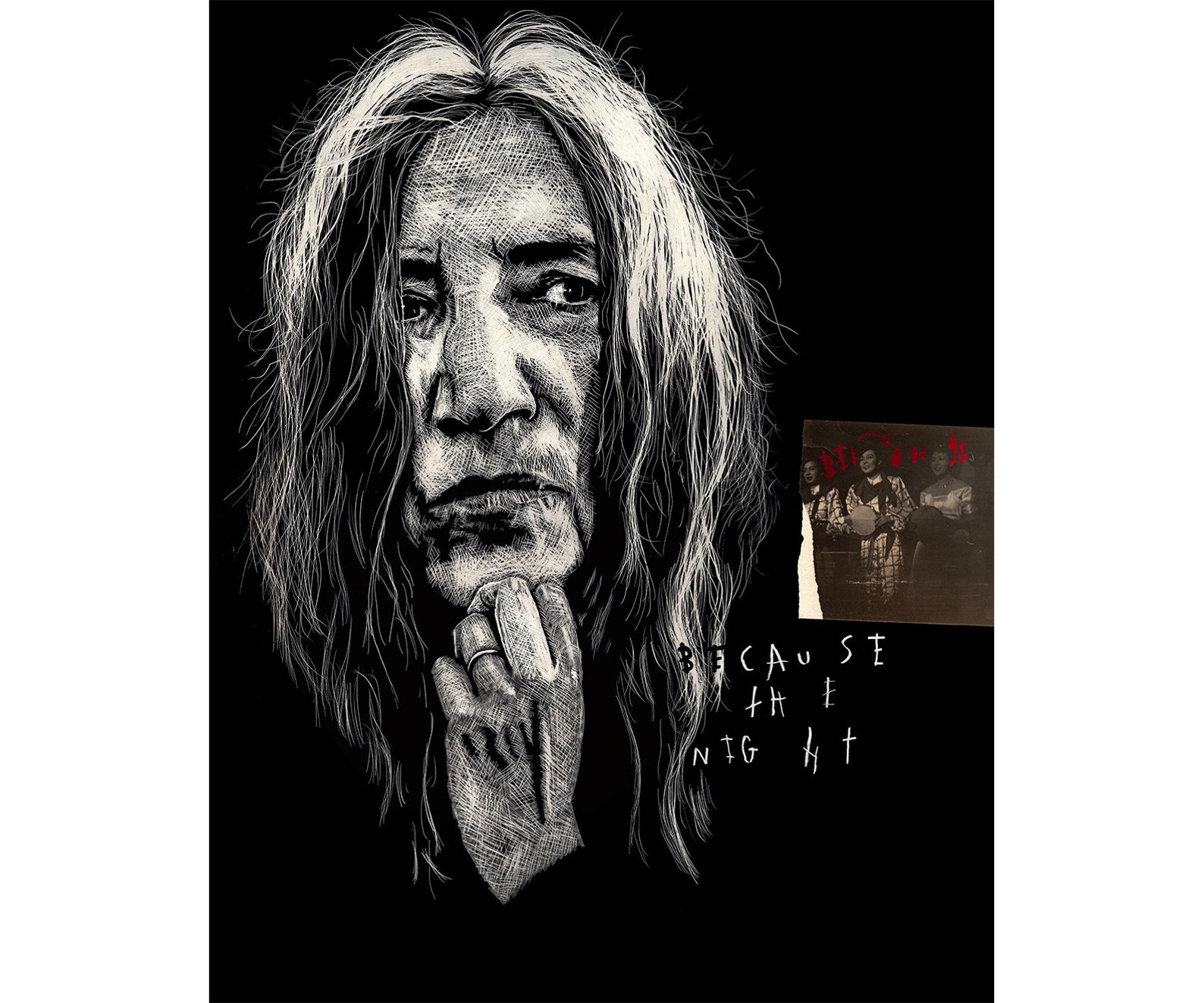 Patti Smith Fine Art Print of Original Scrarchboard - Etsy