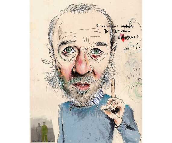 George Carlin Drawing