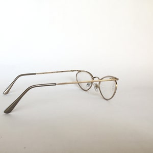 Small Cat Eye Glasses 60s Style Frame Vintage Silver Cateye Spectacle ...