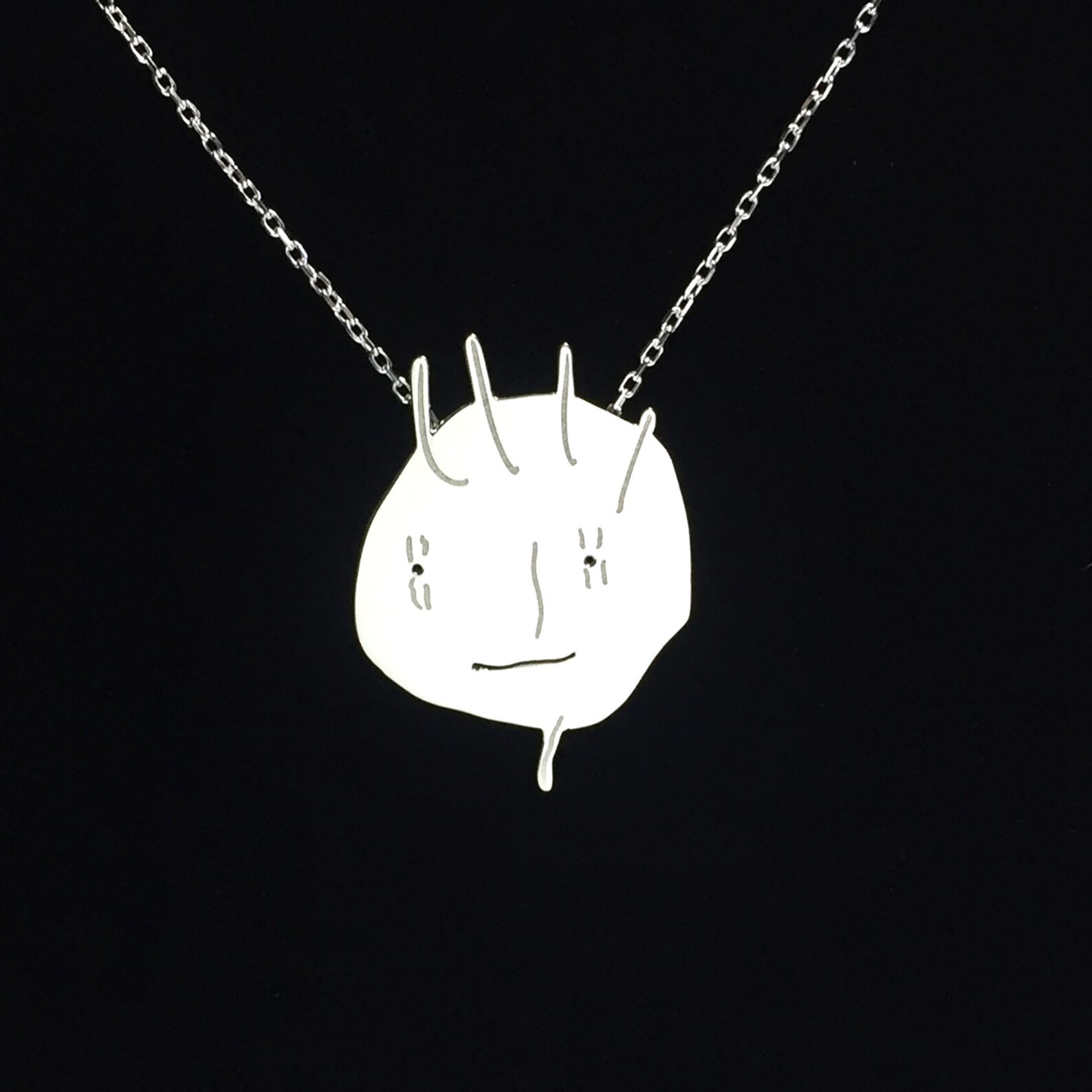 Personalized Jewelry, Custom Made Children Drawing Silver Necklaces ...