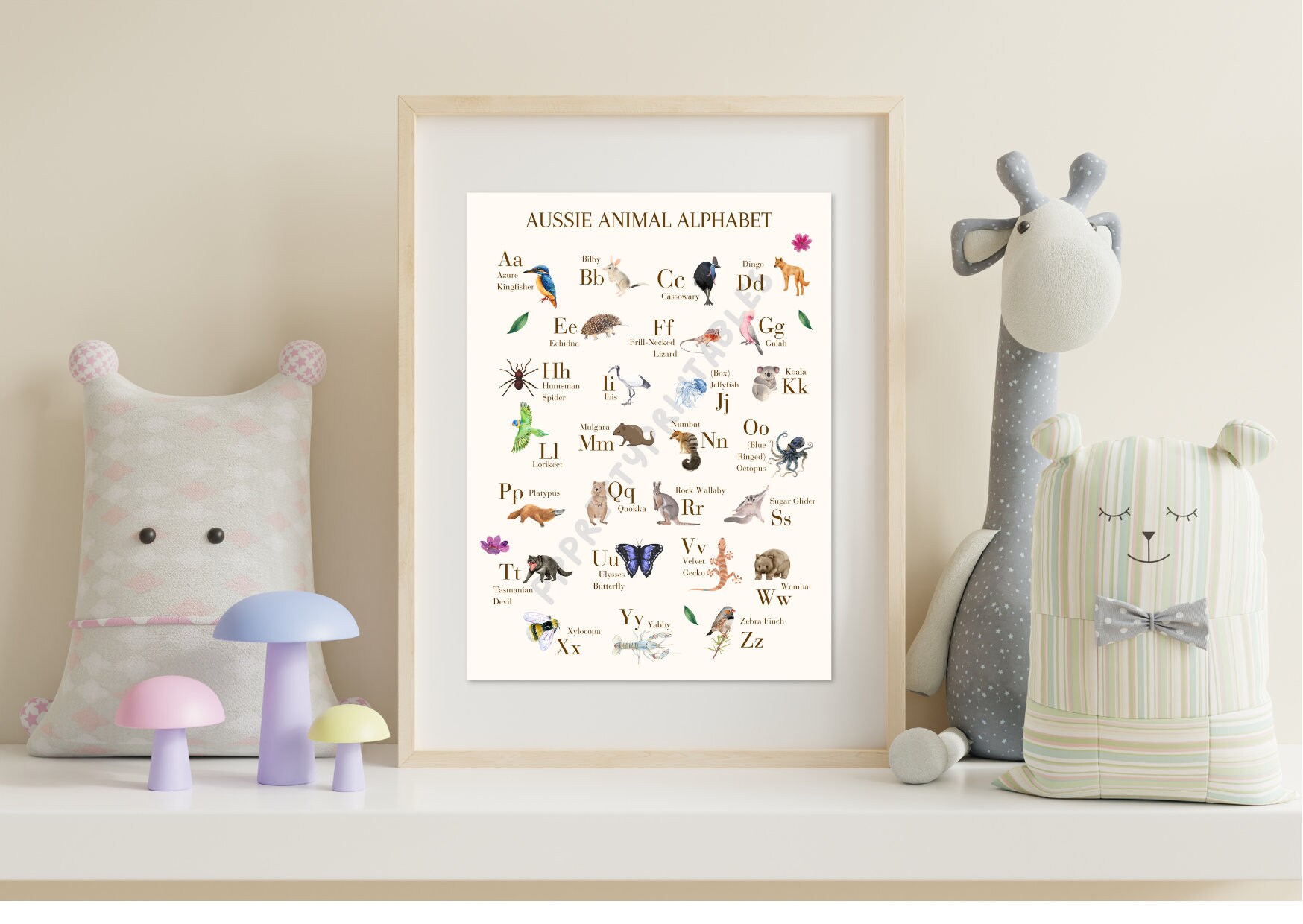 Aussie Animal Poster PRINTABLE - Etsy