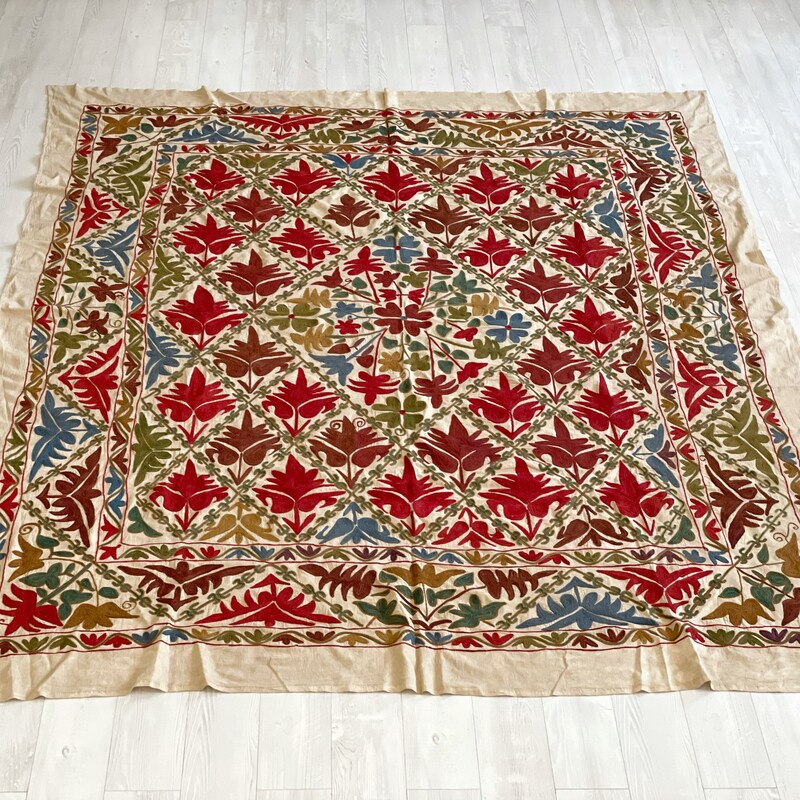 Suzani Bed Cover - Etsy