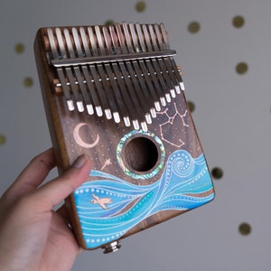 In the Night Garden Kalimba | Zodiac Star Sign Turtle | Hand Painted ...