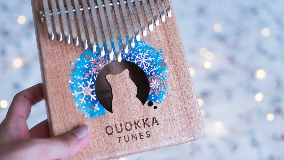 Winter Wonderland Kalimba | Frozen Snowflake | Hand Painted Kalimbas ...