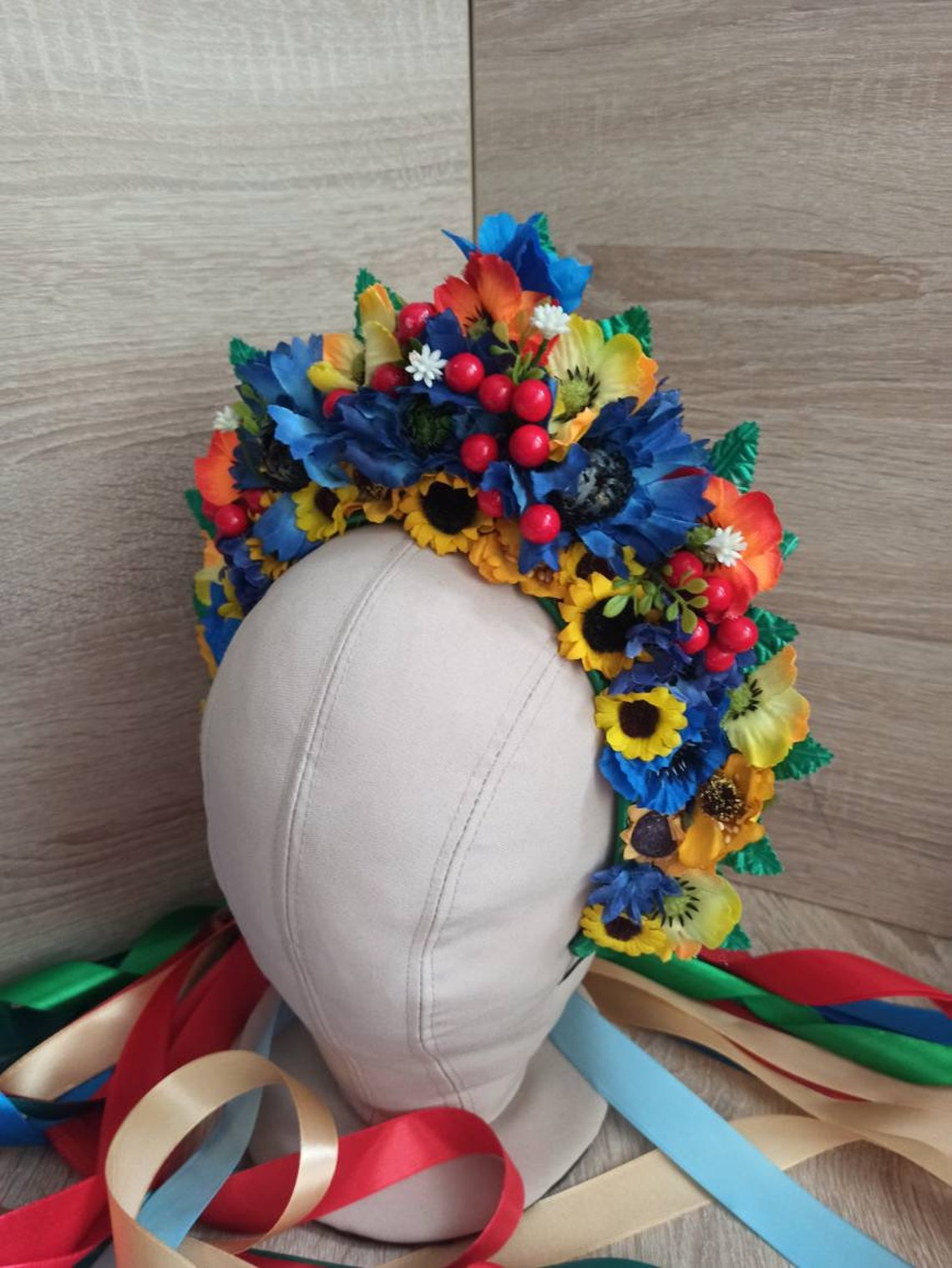 Sunflower Ukrainian Flower Crown, Ukrainian Headband, Ukrainian Flower ...