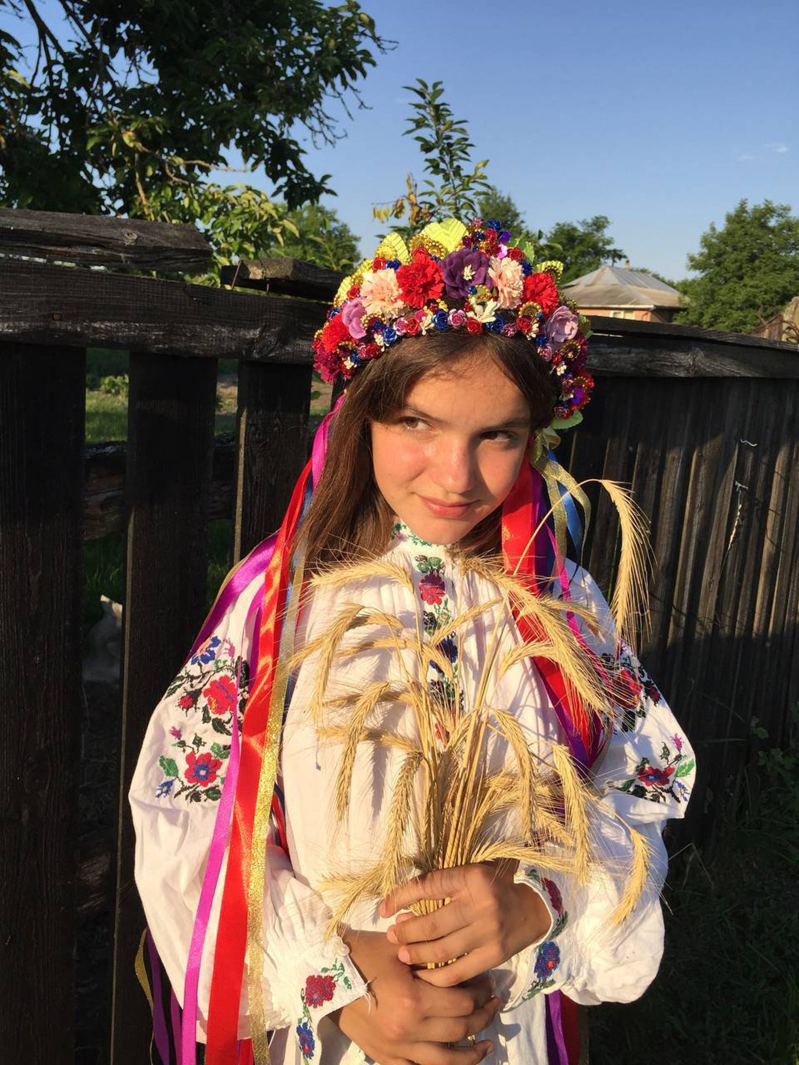 Ukrainian Flower Crown Ukraine National Hair Wreath Bride Ukrainian ...