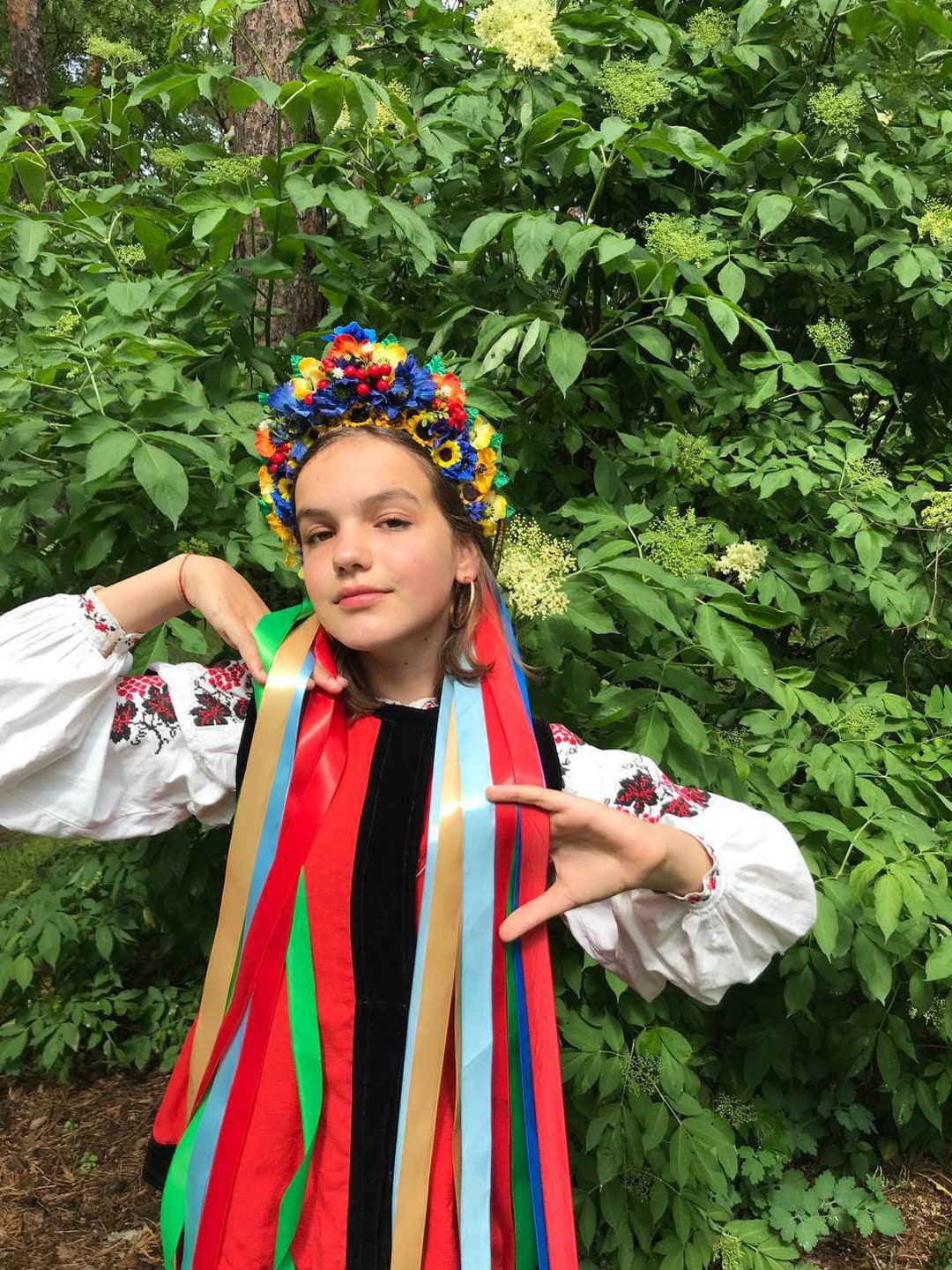 Sunflower Ukrainian Flower Crown, Ukrainian Headband, Ukrainian Flower ...