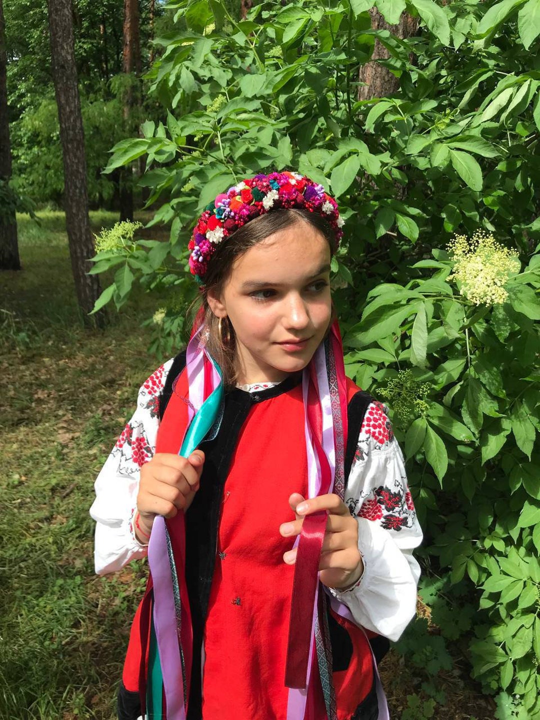 Ukrainian Flower Crown Ukraine National Hair Wreath Bride Ukrainian ...