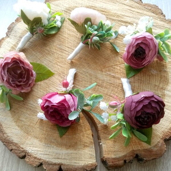 Groomsmen Buttonhole - Etsy