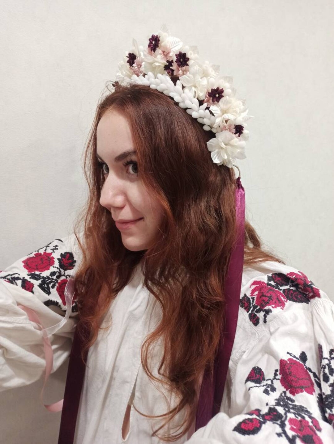 Ukrainian Flower Crown Ukraine National Hair Wreath Bride Ukrainian ...