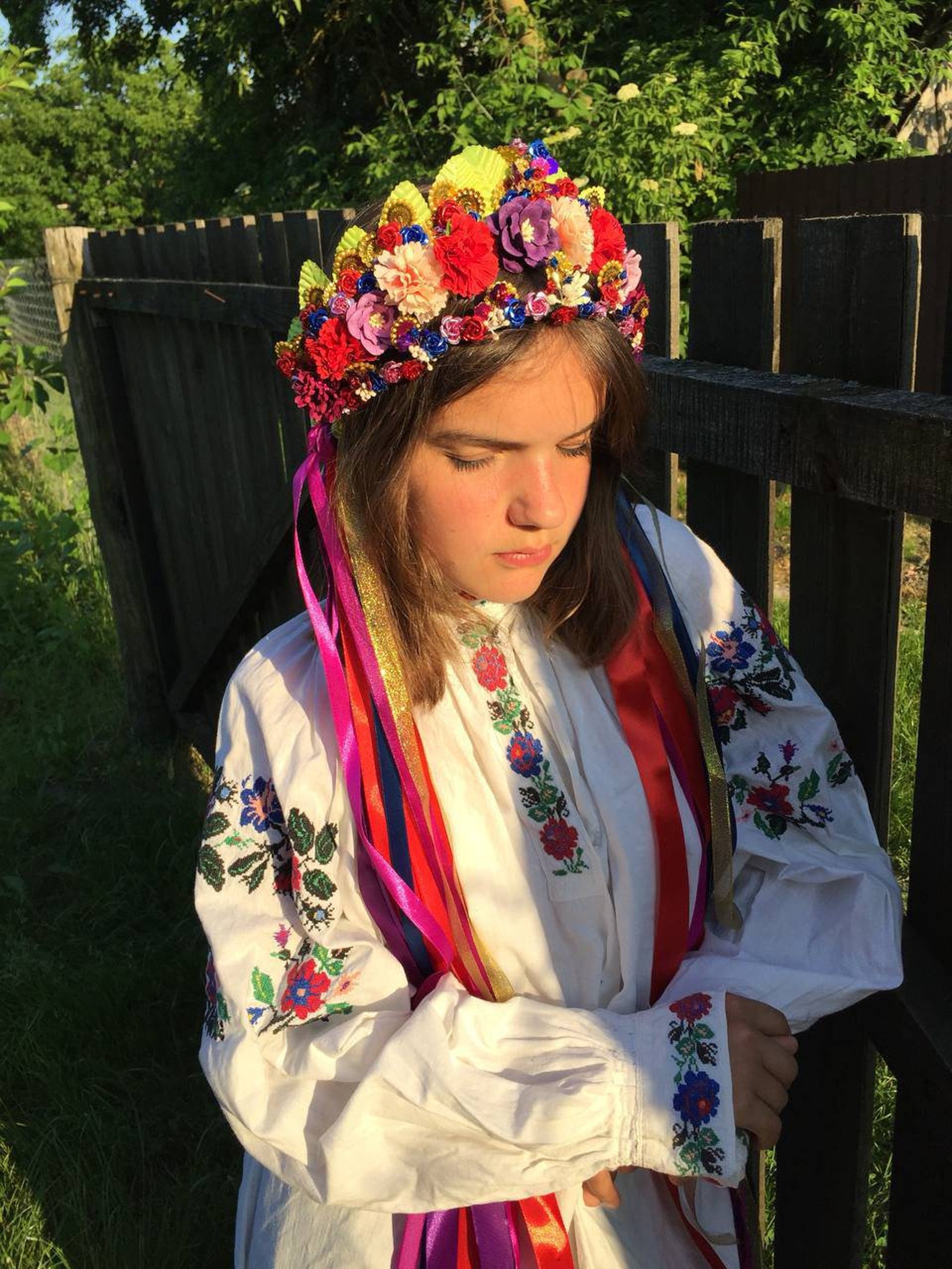 Ukrainian Flower Crown Ukraine National Hair Wreath Bride | Etsy