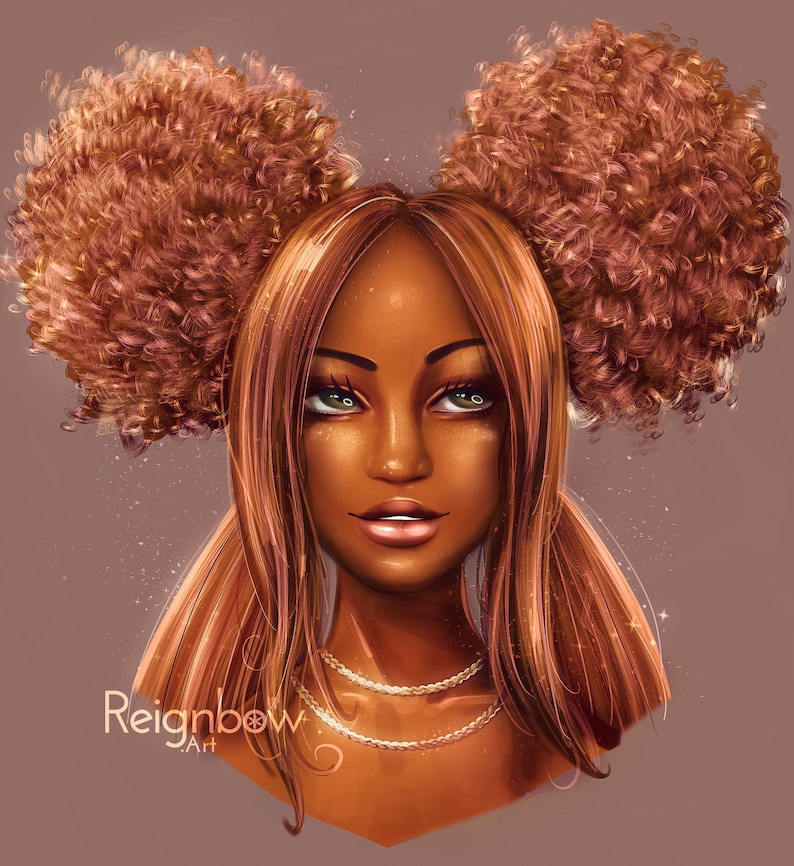 Procreate Hair Brushes - Highlight Hairstyles Bundle - Braids, Curls ...