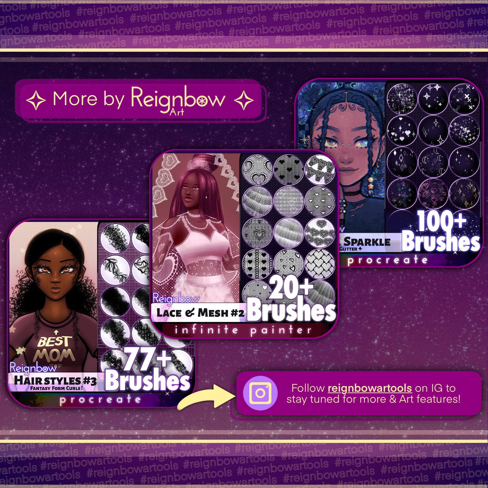 Single Packet: Lace Brush Procreate Fishnet Brush Photoshop - Etsy