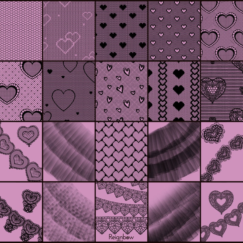 Procreate Lace Brushes Premium Seamless Lace Texture Bundle - Etsy