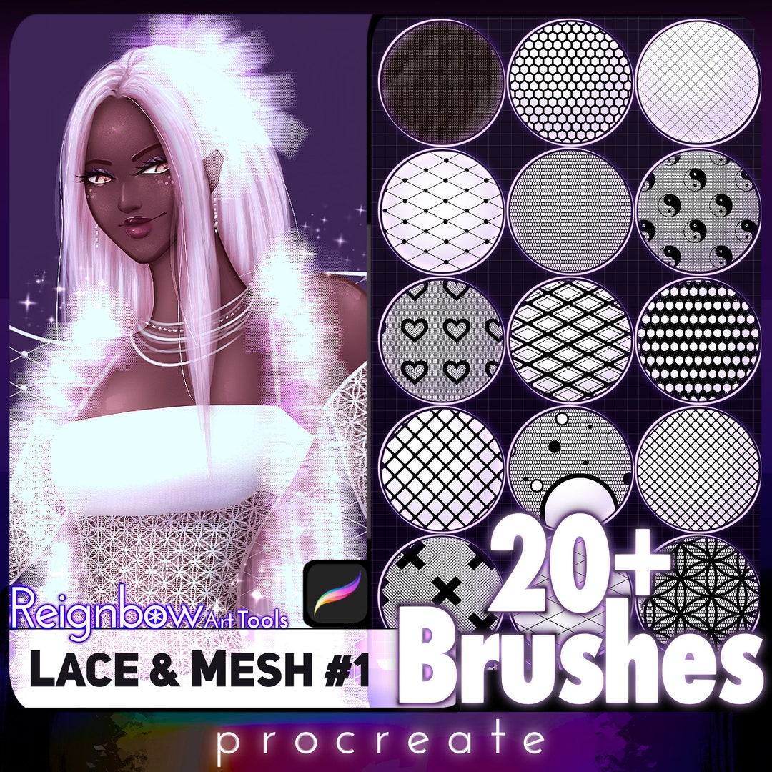 Procreate Lace Brushes Premium Seamless Lace Texture Bundle - Etsy