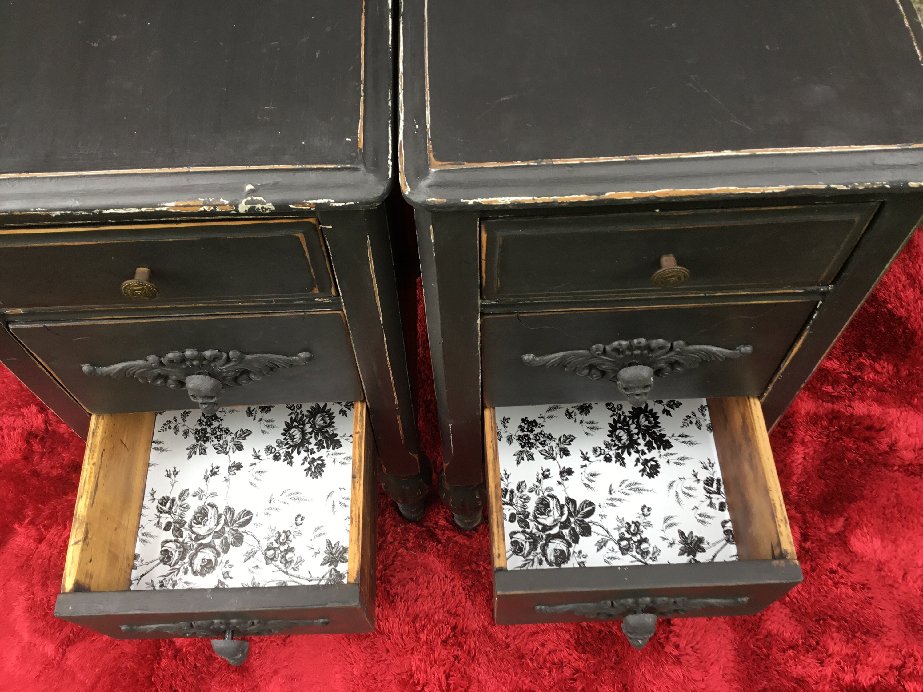 Gothic Skull Nightstands End Tables CUSTOM ORDER This is a | Etsy