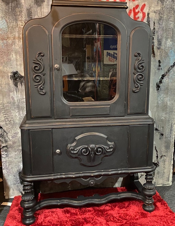 Gothic China Cabinet Vampire Crow Furniture | Etsy