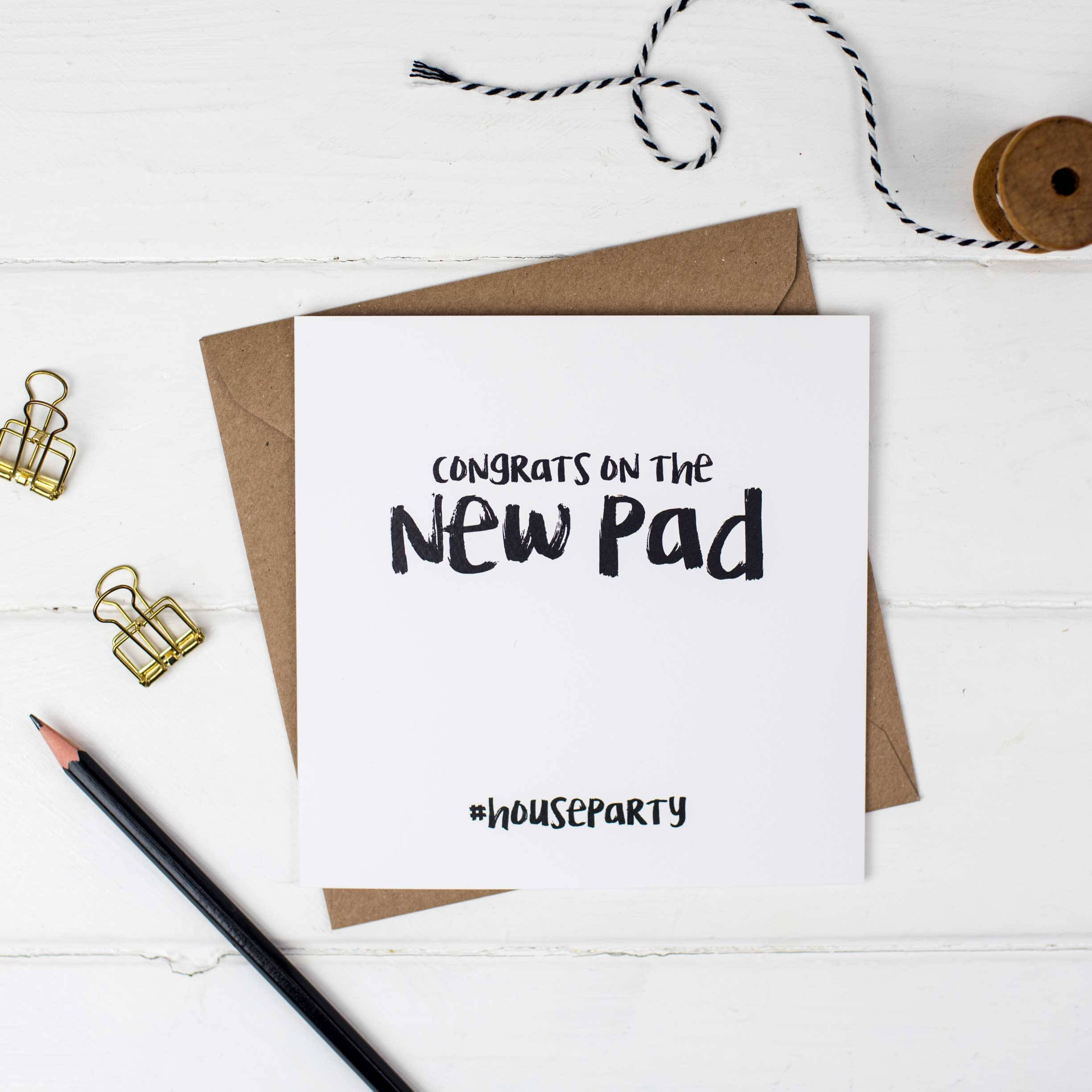 Congrats on the New Pad Card Congratulations Card New Home Card ...