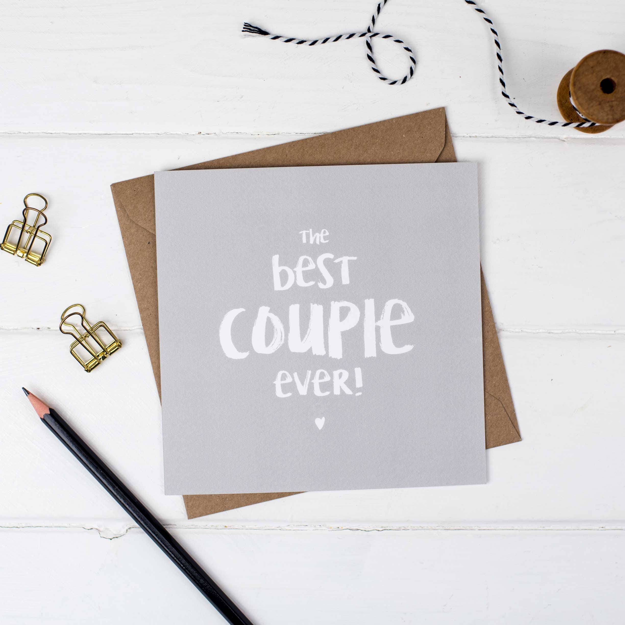 The Best Couple Ever Greeting Card Engagement Card | Etsy