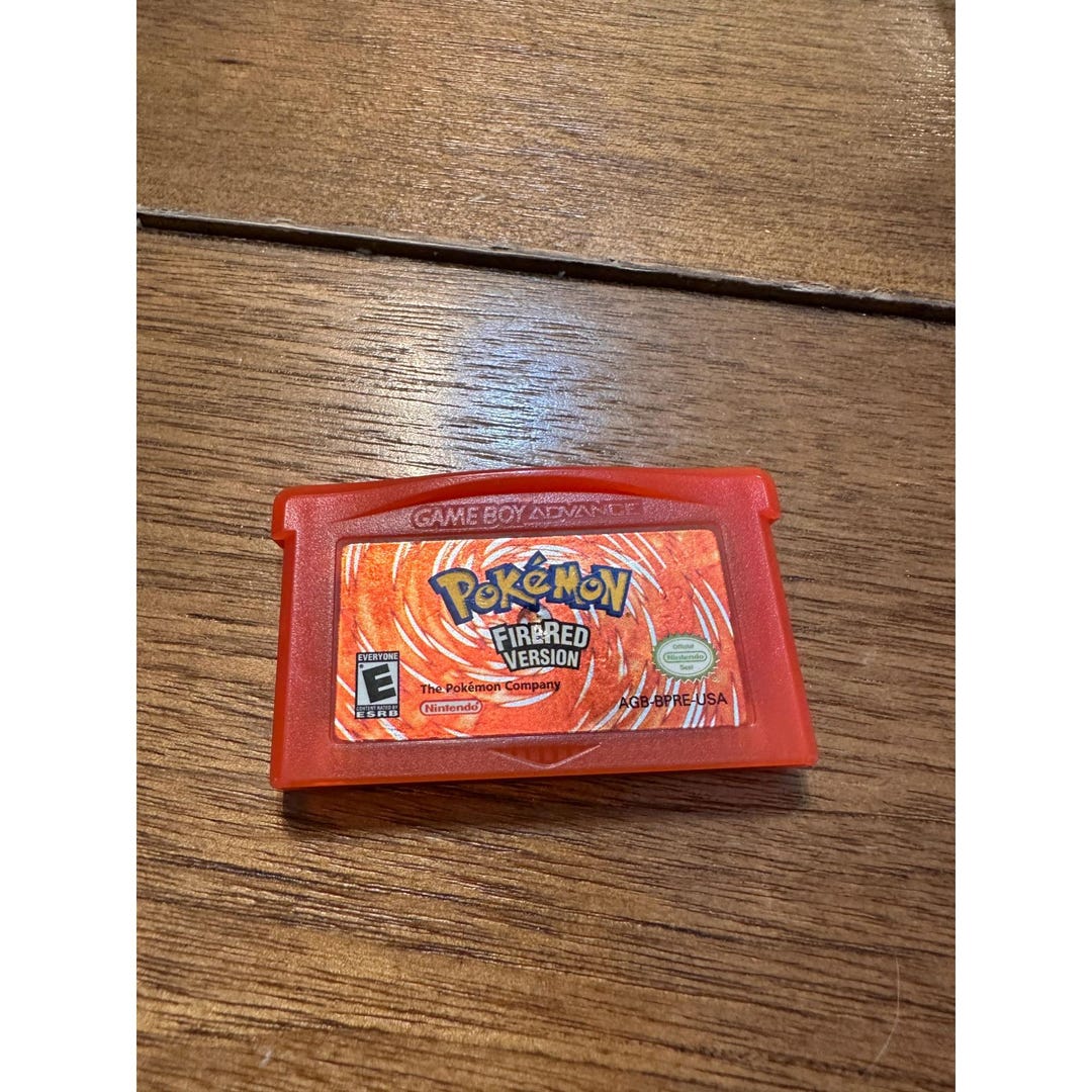 Authentic Pokemon Firered Version Game Boy Advance Cartridge - Etsy