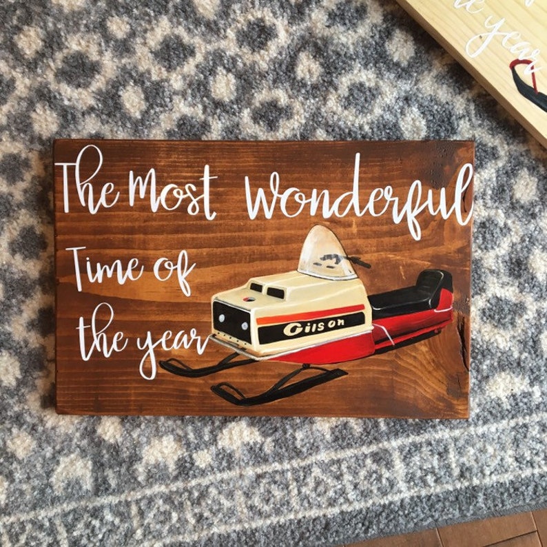 Snowmobile Decor, Snowmobile Sign, Man Cave, Vintage Snowmobile ...